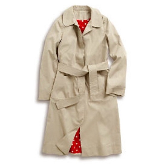 Boden | Jackets & Coats | Boden Trench Coat W Polka Dot Lining | Poshmark